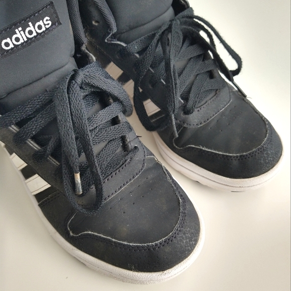adidas | Shoes | Adidas Hoops High Top Kids Basketball Shoes Size 4 ...